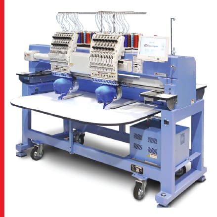 HappyJapan HCR3-1502-45 2-Head 15-Needle Computerized Embroidery ...